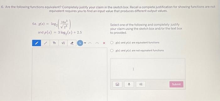 Solved Are the following functions equivalent? Completely | Chegg.com