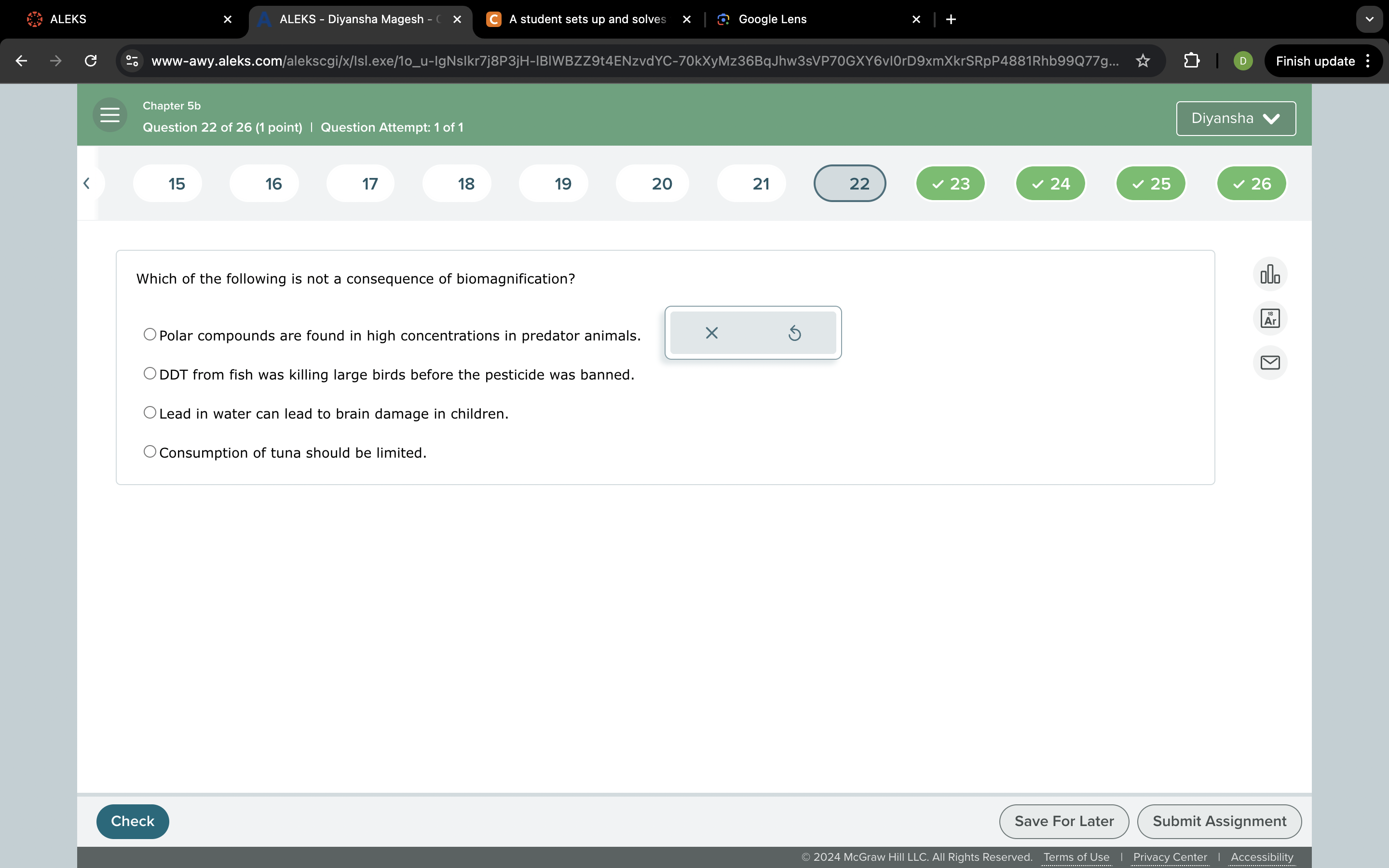 Solved Which of the following is not a consequence of | Chegg.com