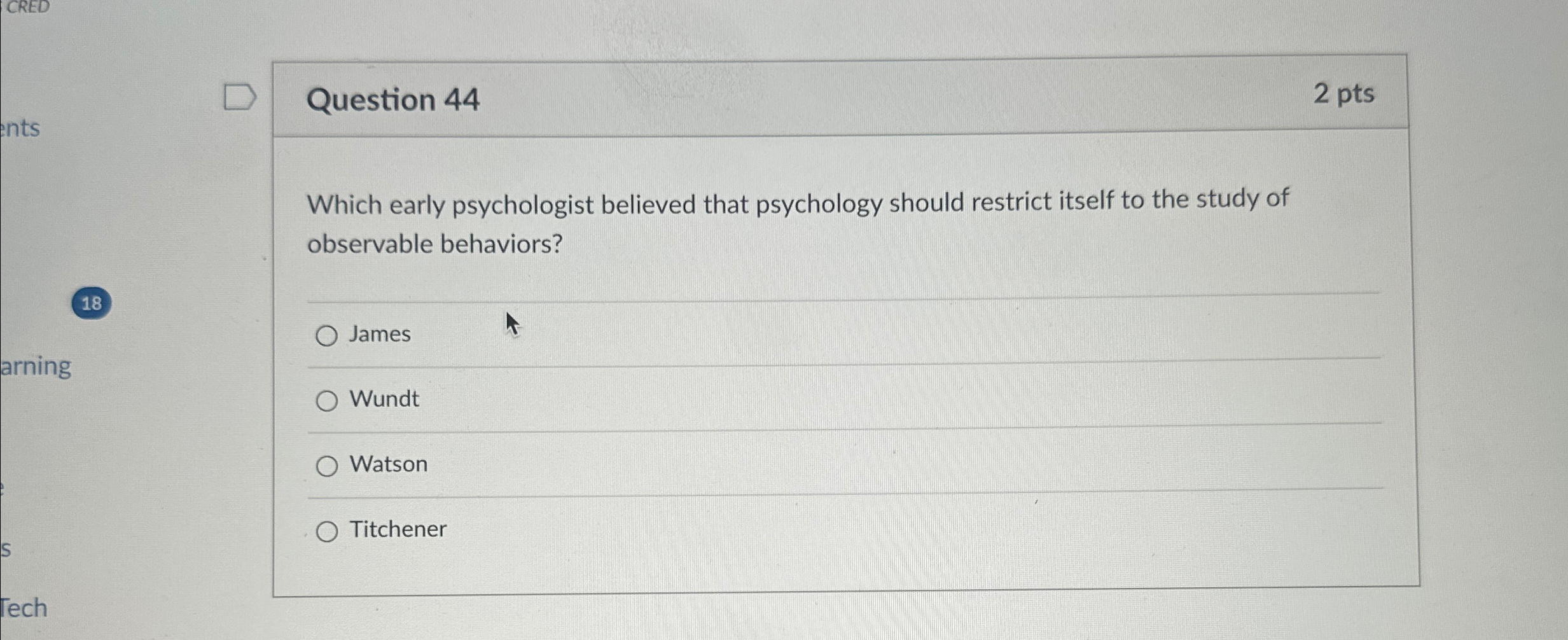 Solved Question 442 ﻿ptsWhich early psychologist believed | Chegg.com