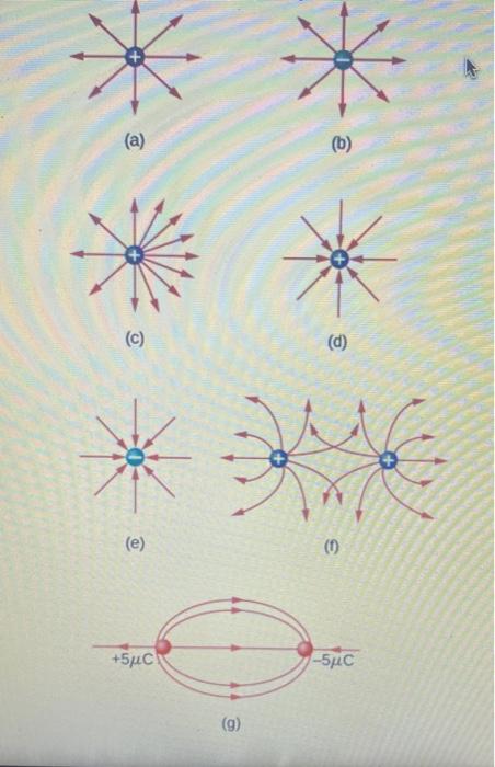 Solved Which of the following electric field lines are | Chegg.com