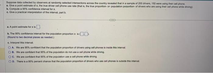 Solved Suppose data collected by observers at randomly | Chegg.com