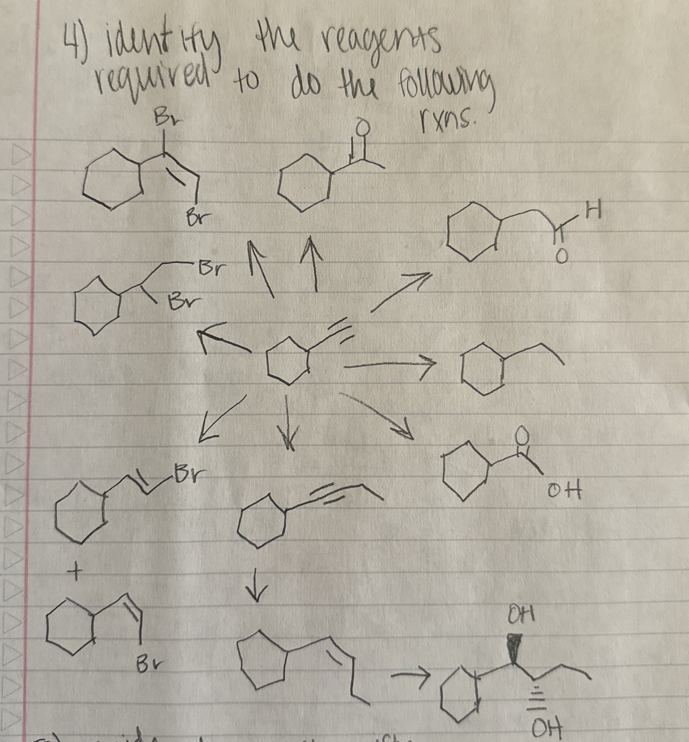 Solved identity the reagents required to do the following | Chegg.com