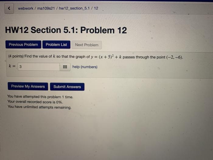 Solved webwork / ma109521/ hw12_section_5.1 / 12 HW12 | Chegg.com