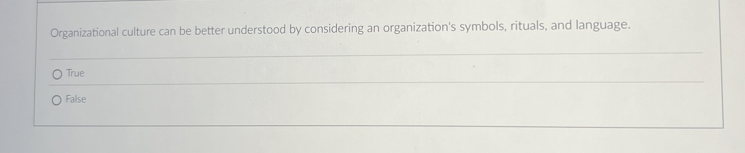 Solved Organizational culture can be better understood by | Chegg.com