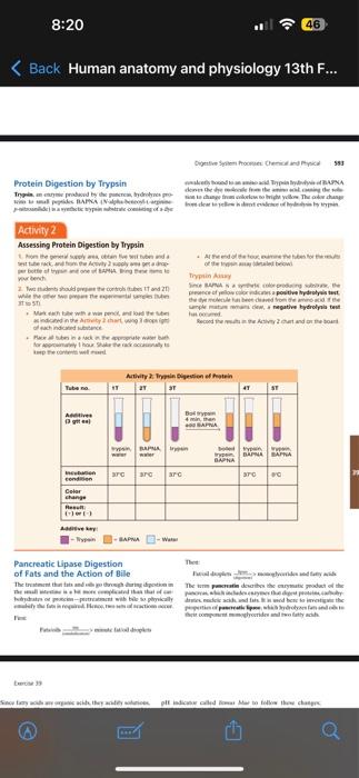 Lab #1 Biol 2312 lab reports chemical breakdown of | Chegg.com