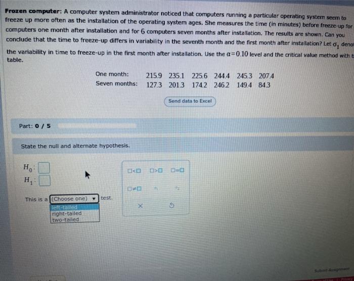 Solved Frozen computer: A computer system administrator | Chegg.com