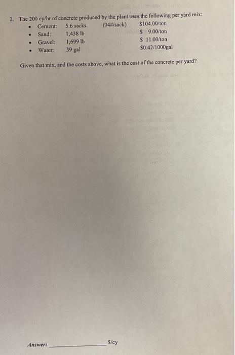 Solved Construction Management problemshow work. answer both | Chegg.com