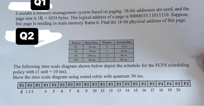 Solved Cunsider a memory-management system based on paging. | Chegg.com
