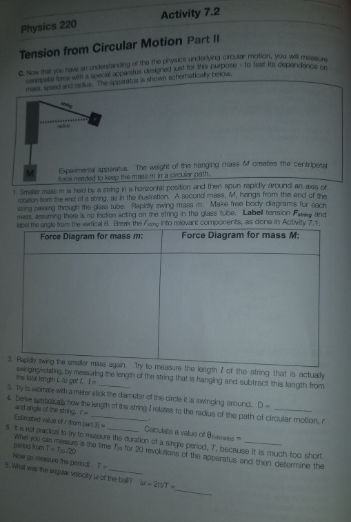 Solved C. Now that you understanding of the the physics | Chegg.com