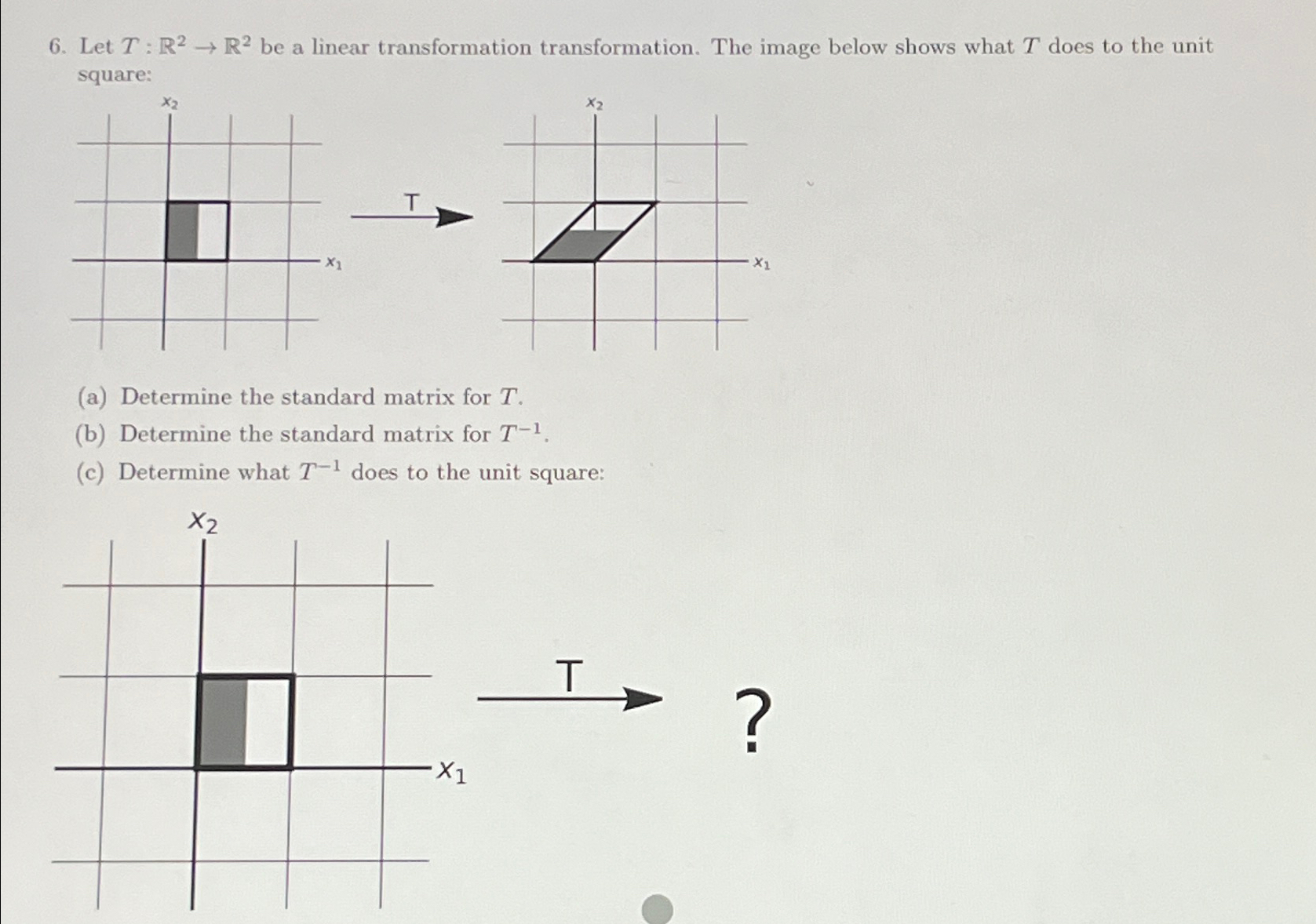 Solved Let T:R2→R2 ﻿be a linear transformation | Chegg.com