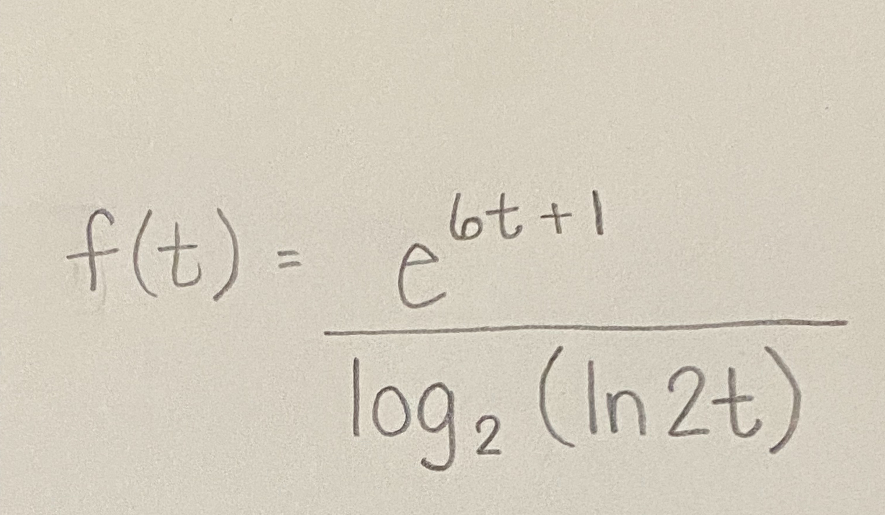 Solved calculus questionTake derivative (df/dt) ﻿of the | Chegg.com