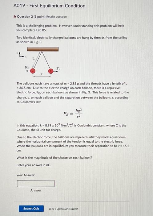 Solved A Question 3 ( 1 point) Retake question This is a | Chegg.com