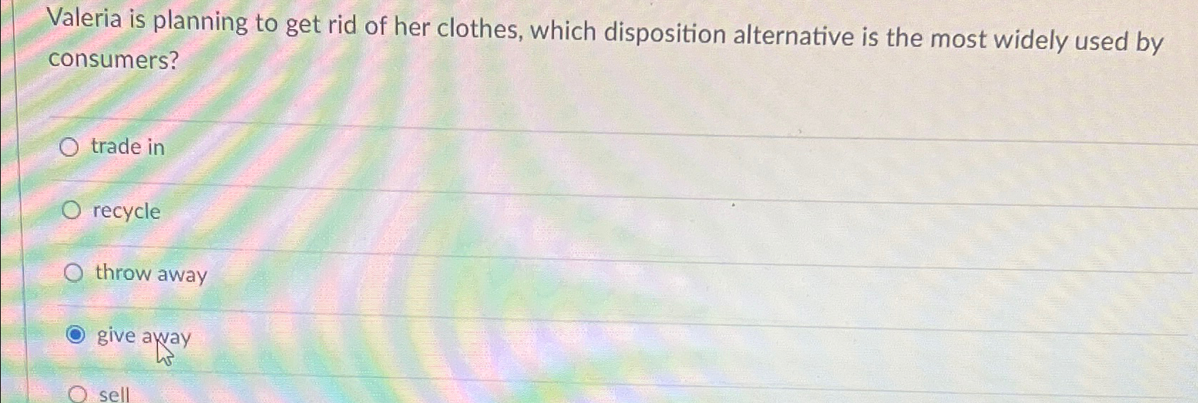 Solved Valeria is planning to get rid of her clothes, which | Chegg.com