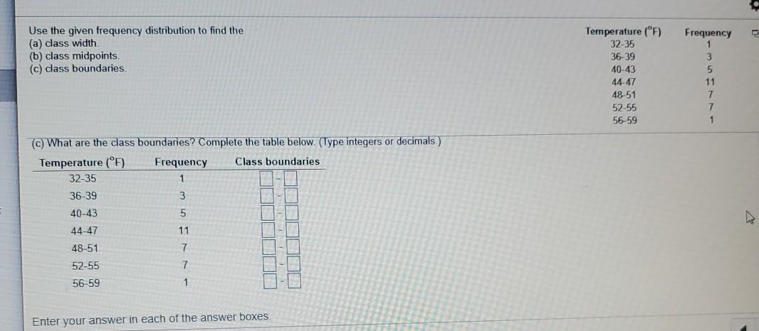 Solved Use the given frequency distribution to find the (a) | Chegg.com