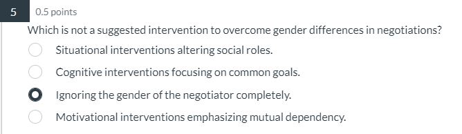 Solved Which is not a suggested intervention to overcome | Chegg.com