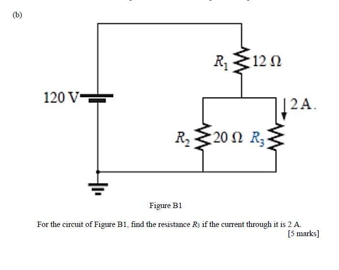 Solved Figure B1 For the circuit of Figure B1, find the | Chegg.com