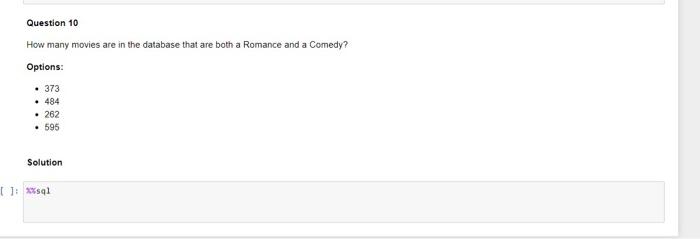 Solved Questions on SQL Join Statements Use the given cell | Chegg.com