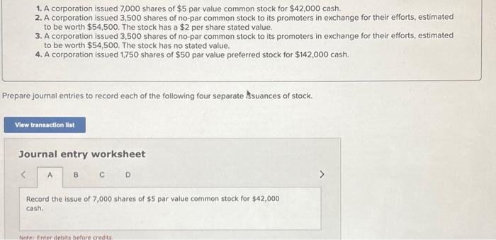 Solved Record the issue of 3,500 shares of no-par common | Chegg.com