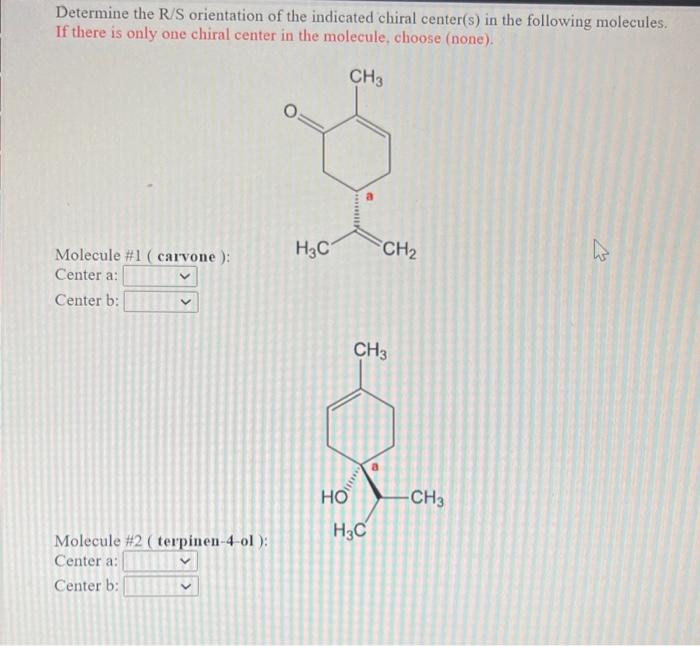 Solved Determine the RS orientation of the indicated chiral | Chegg.com
