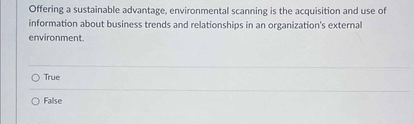 Solved Offering a sustainable advantage, environmental | Chegg.com