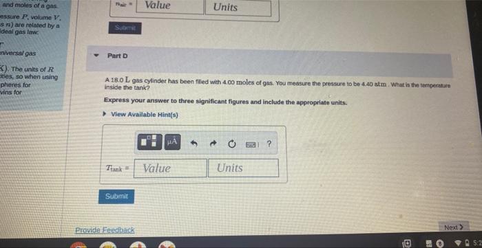 Solved ms involying moles of a gas. A balloon is floating | Chegg.com