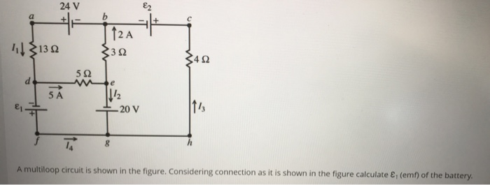 Solved A multiloop circuit is shown in the figure. | Chegg.com