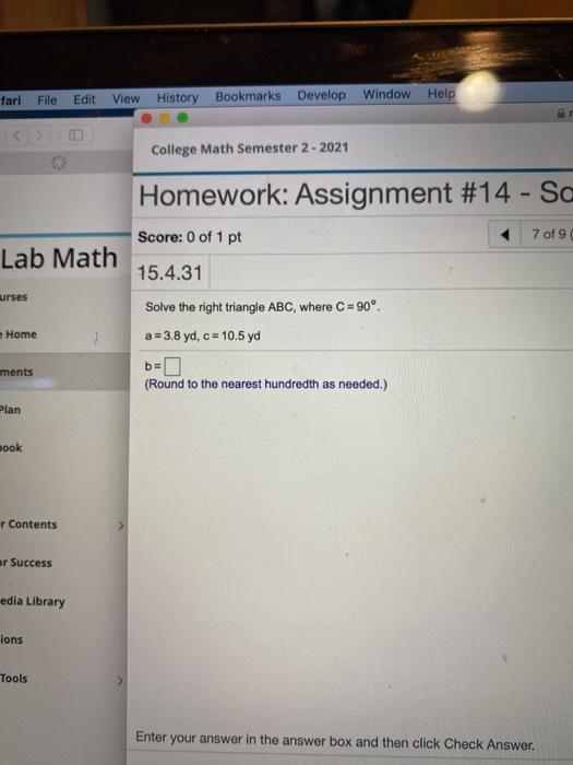 Solved fari File Edit View History Bookmarks Develop Window | Chegg.com