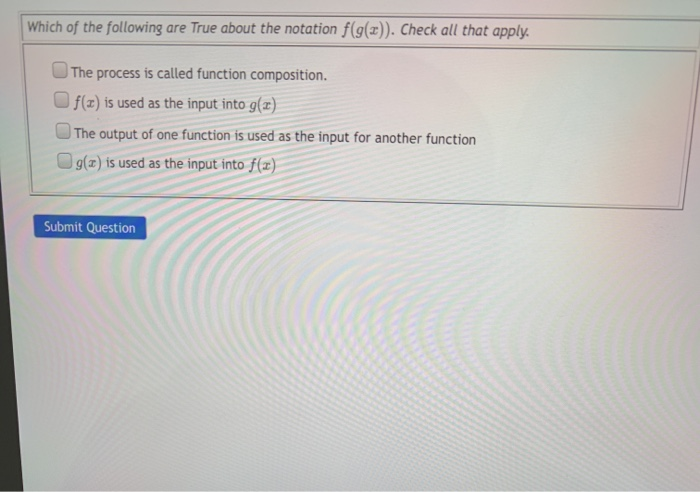Solved Which of the following are True about the notation | Chegg.com
