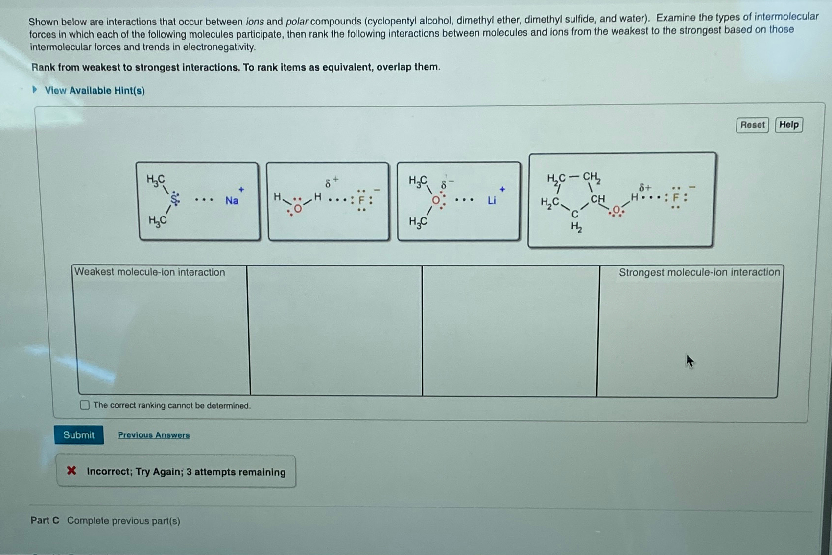 Solved Shown below are interactions that occur between ions | Chegg.com