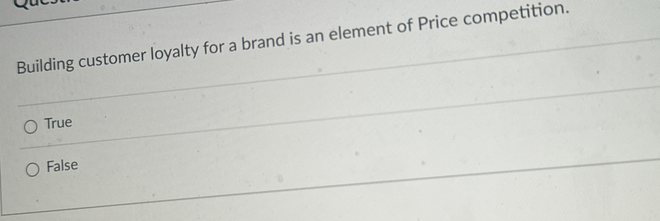 Solved Building customer loyalty for a brand is an element | Chegg.com
