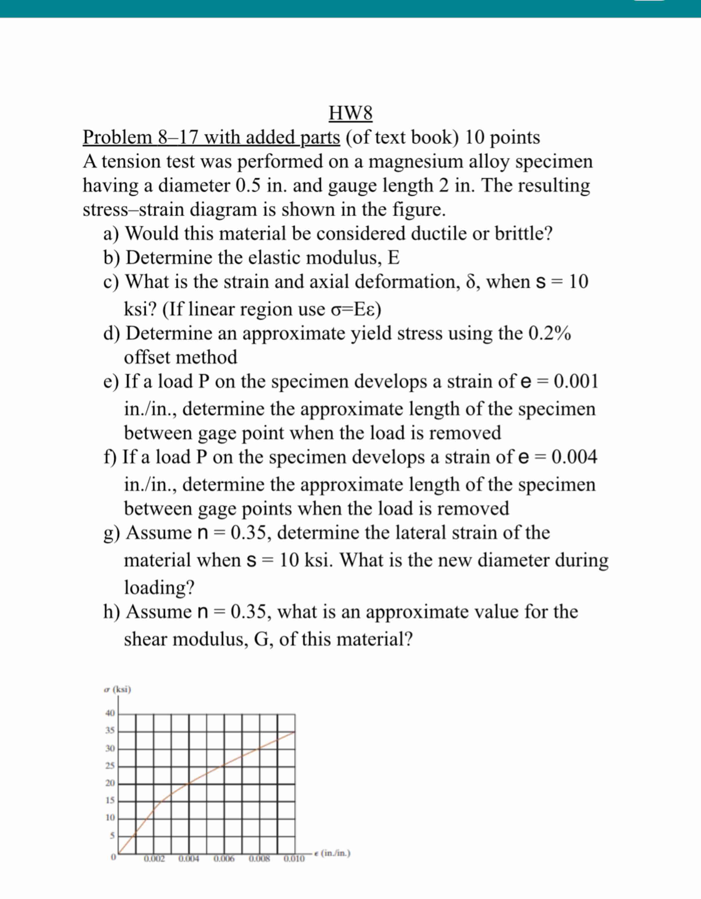 Solved HW8 ﻿Problem 8-17 ﻿with added parts (of text book) 10 | Chegg.com