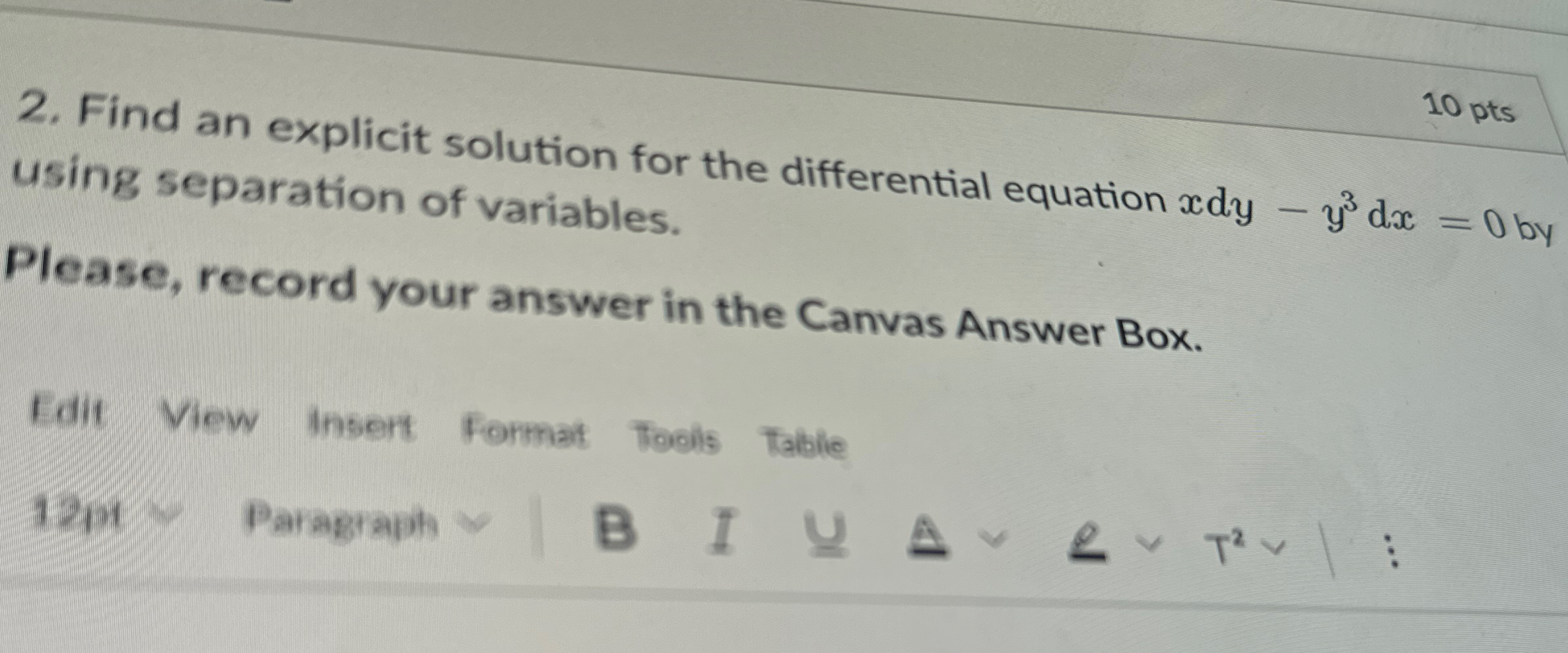 Solved 10 ﻿pts2. ﻿Find an explicit solution for the | Chegg.com