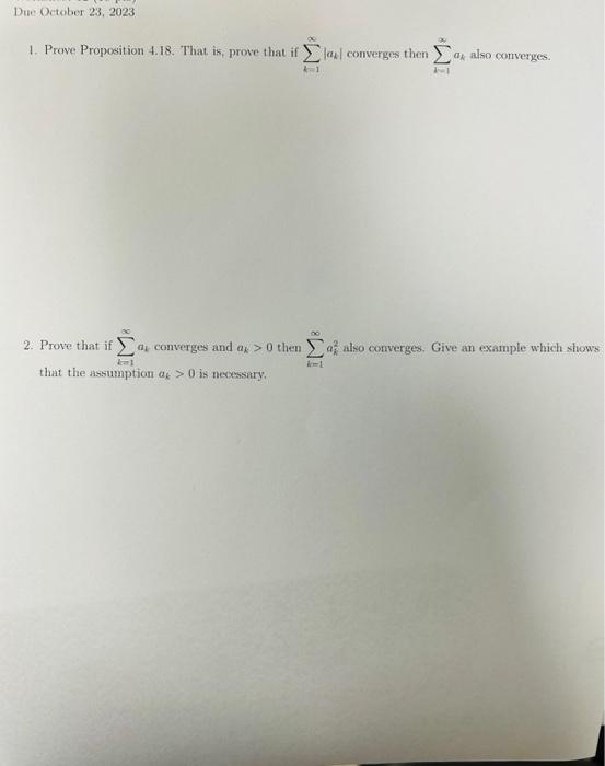 Solved 1. Prove Proposition 4.18. That is, prove that if | Chegg.com