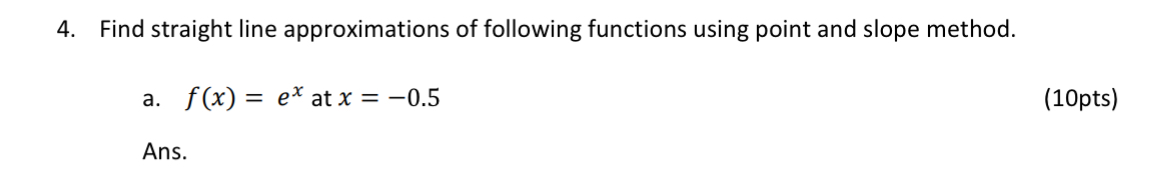 Solved Find straight line approximations of following | Chegg.com
