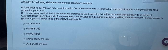 Solved Consider the following statements concerning | Chegg.com