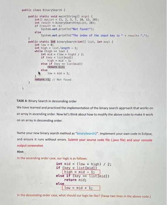 Solved with the preamble above, answer Task 4 using the Hint | Chegg.com Solved with the preamble above, answer Task 4 using the Hint | Chegg.com