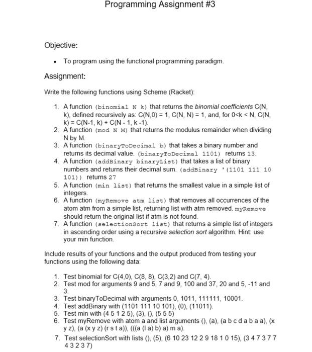 Solved Programming Assignment 3 Objective • To Program 1893