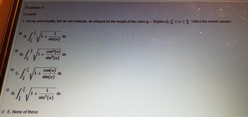 Solved Problem 4 (1 point) Determine whether the sequence | Chegg.com