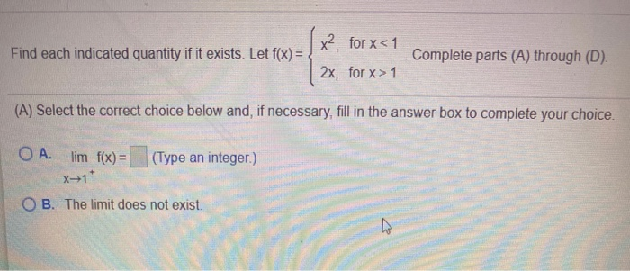 Solved Find each indicated quantity if it exists. Let f(x) = | Chegg.com