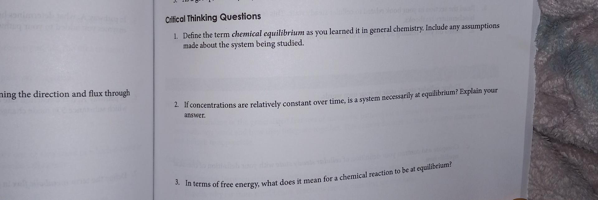 Solved Critical Thinking Questions 1. Define the term | Chegg.com