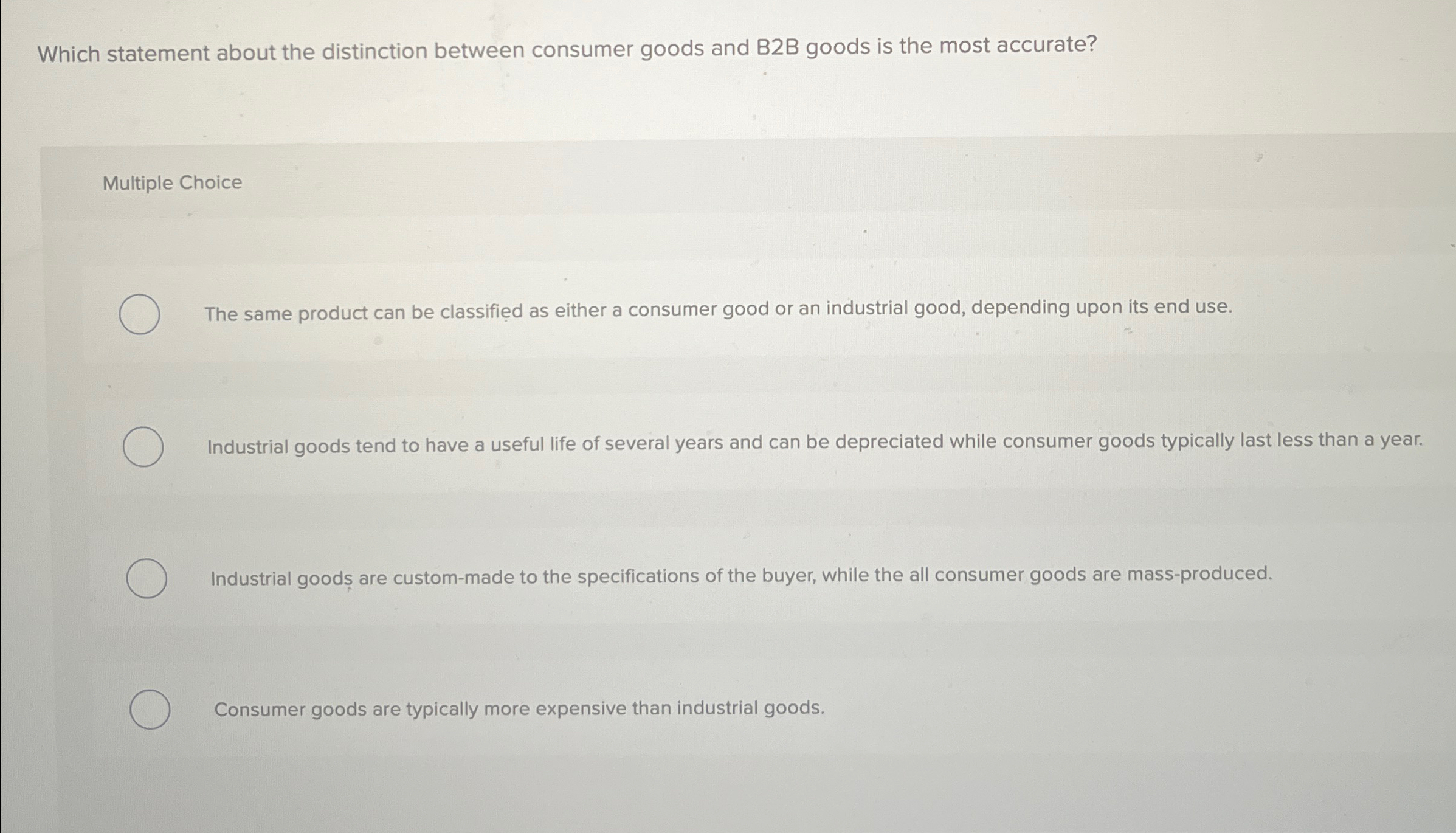 Solved Which statement about the distinction between | Chegg.com