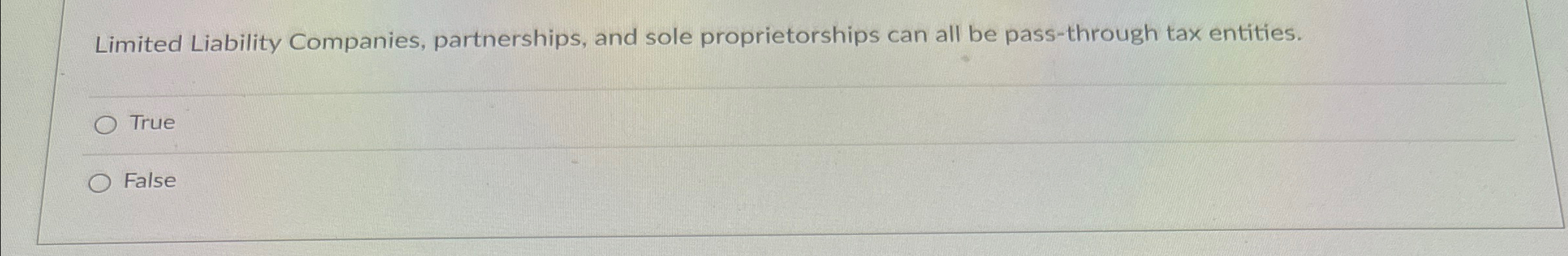 Solved Limited Liability Companies, partnerships, and sole | Chegg.com