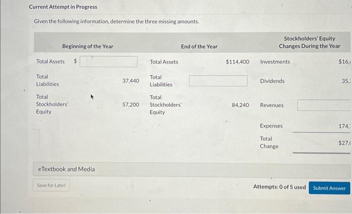 [Solved]: Given the following information, determine the th