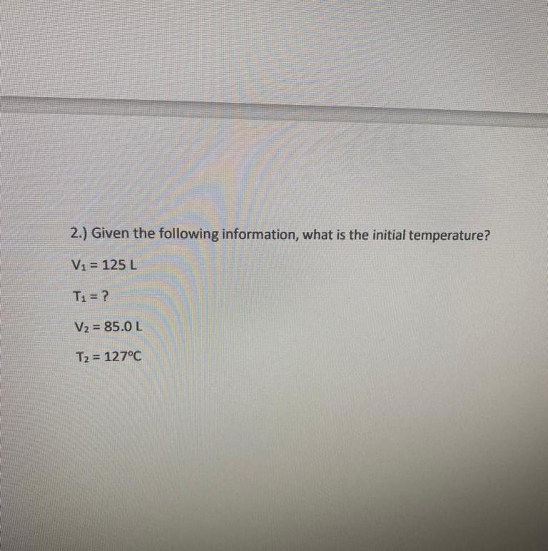Solved 2.) Given the following information determine the | Chegg.com