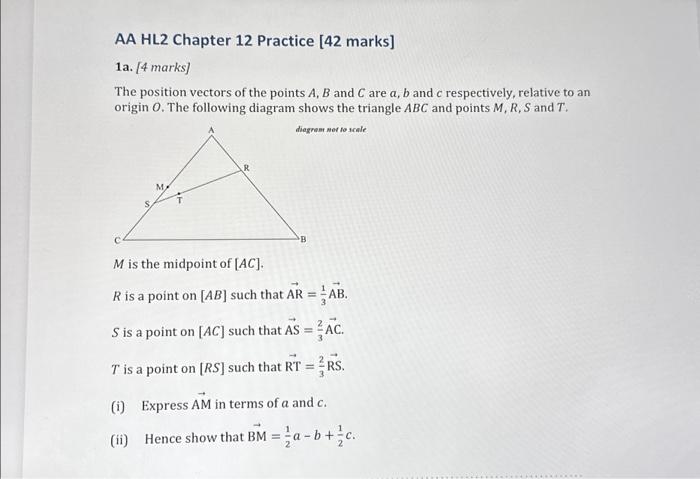 Solved AA HL2 Chapter 12 Practice [42 marks] 1a. [4 marks] | Chegg.com