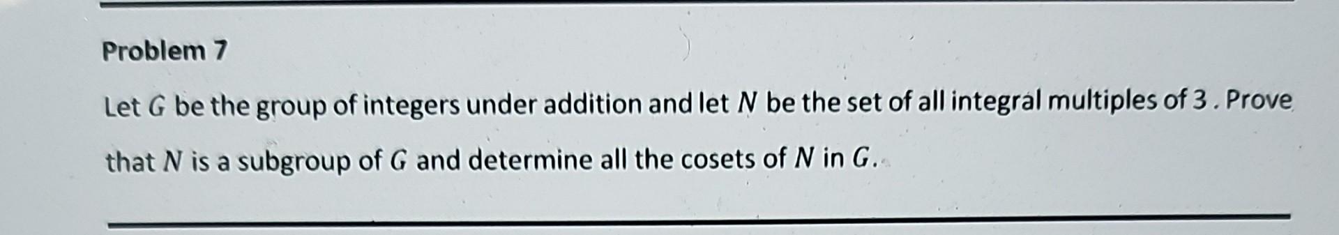 Solved Let G be the group of integers under addition and let | Chegg.com