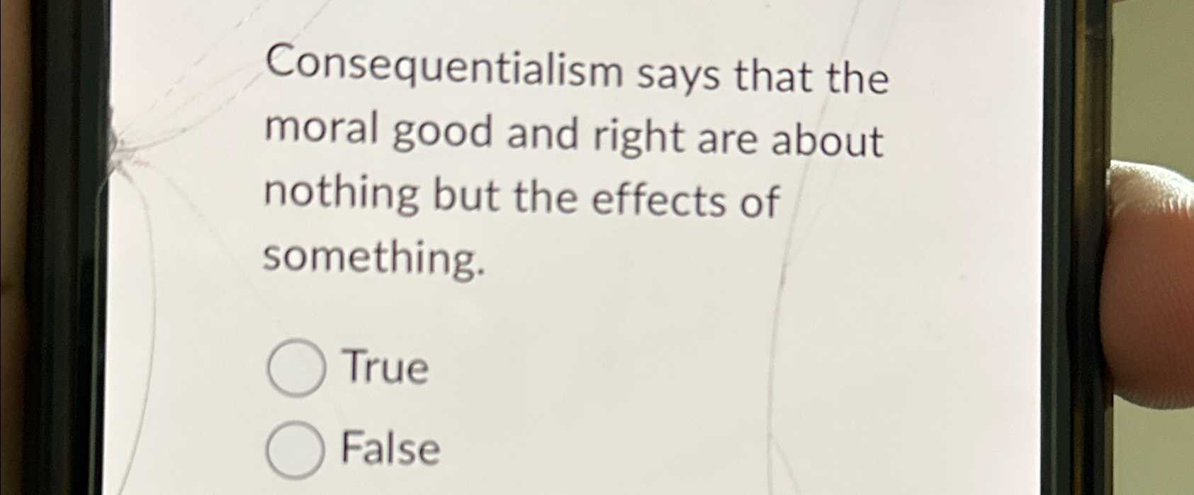 Solved Consequentialism says that the moral good and right | Chegg.com