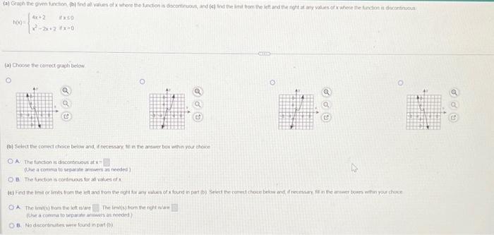 Solved A Graph The Given Function B Find All Values Of 