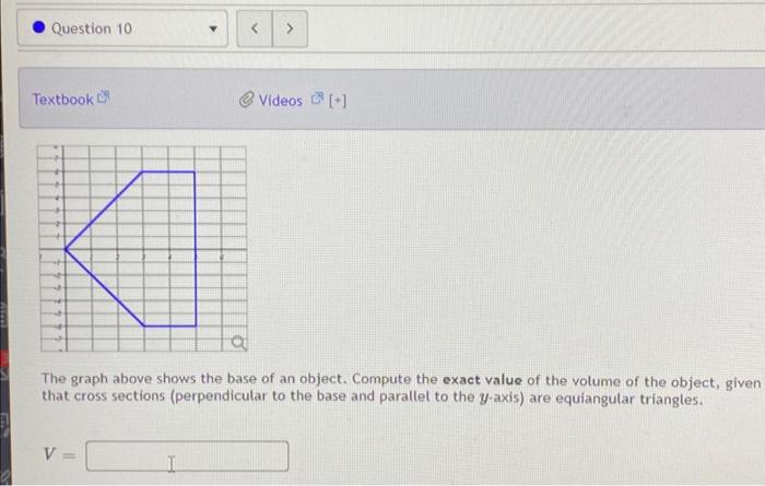 Solved The graph above shows the base of an object. Compute | Chegg.com