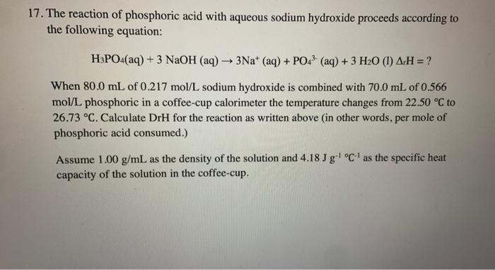 Phosphoric Acid Sodium Hydroxide